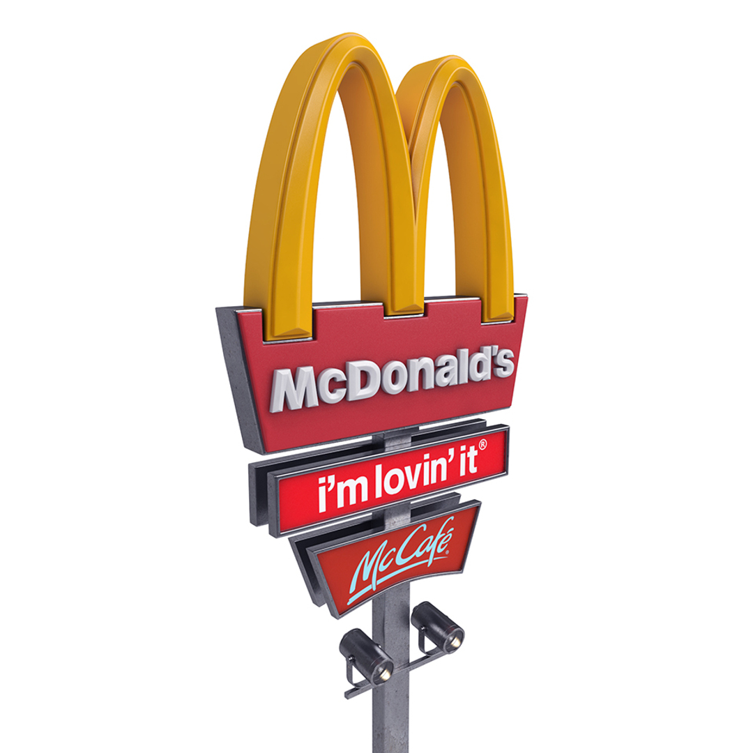 3d mcdonalds pylon s