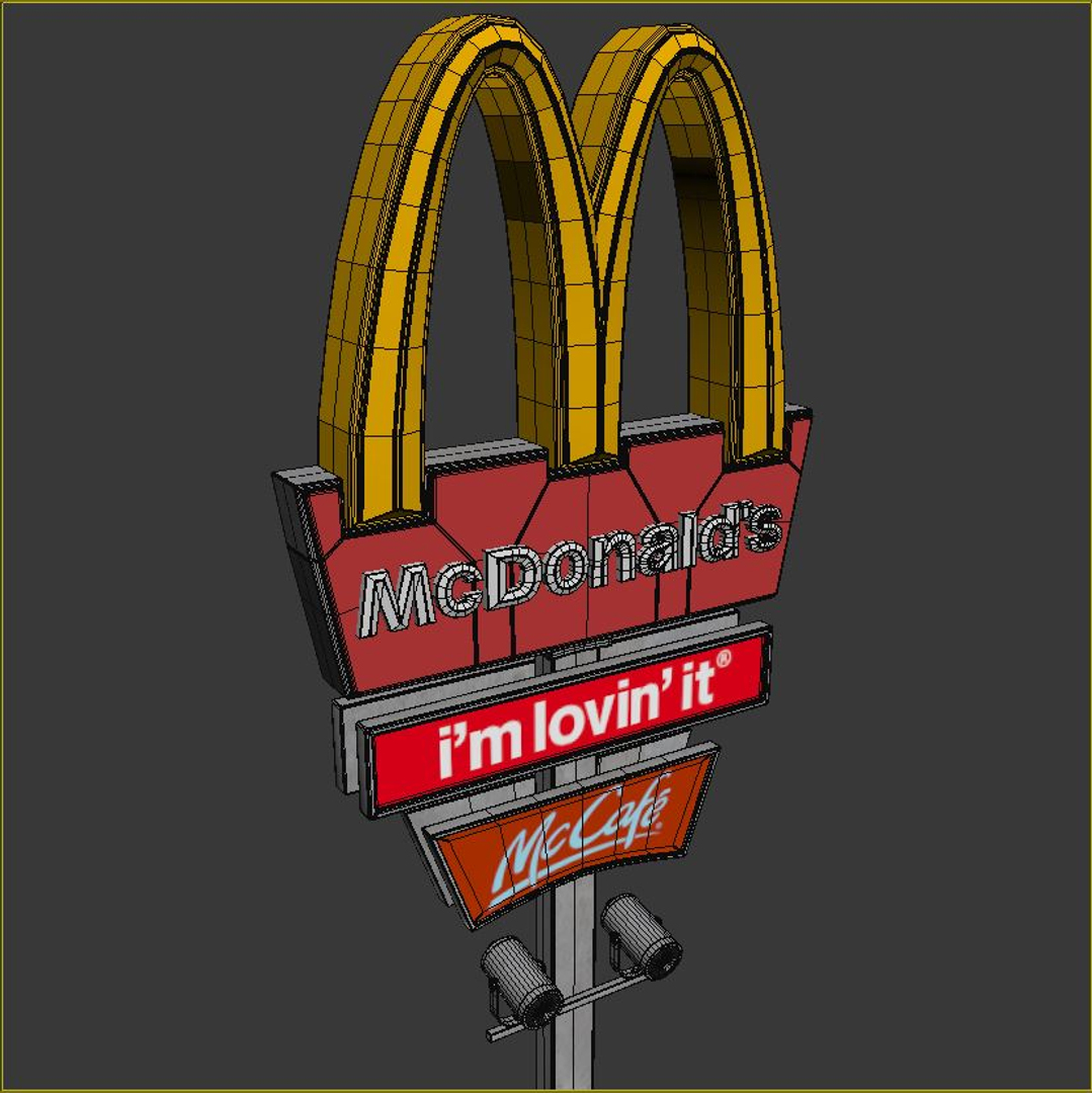 3d mcdonalds pylon s
