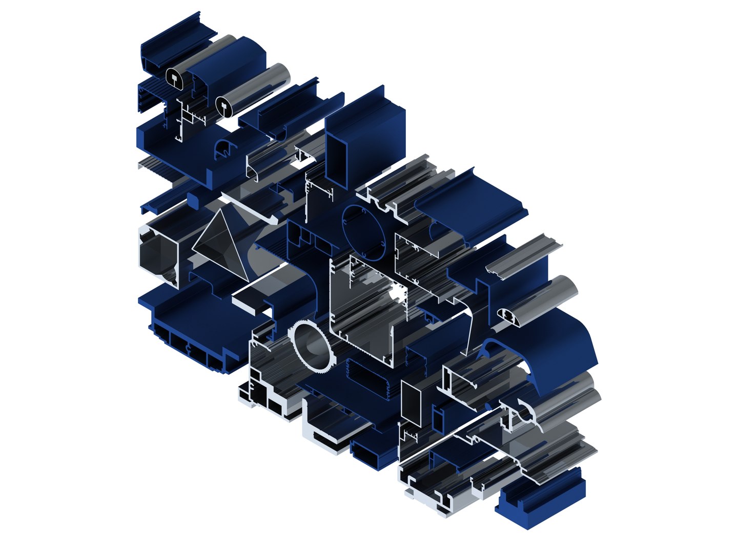 Extruded Aluminium Profile Enclosures Set for e-Compon 3D model ...