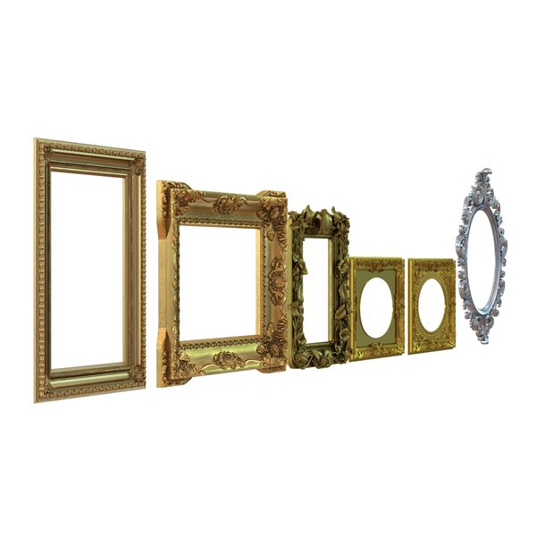 3ds baroque picture frames