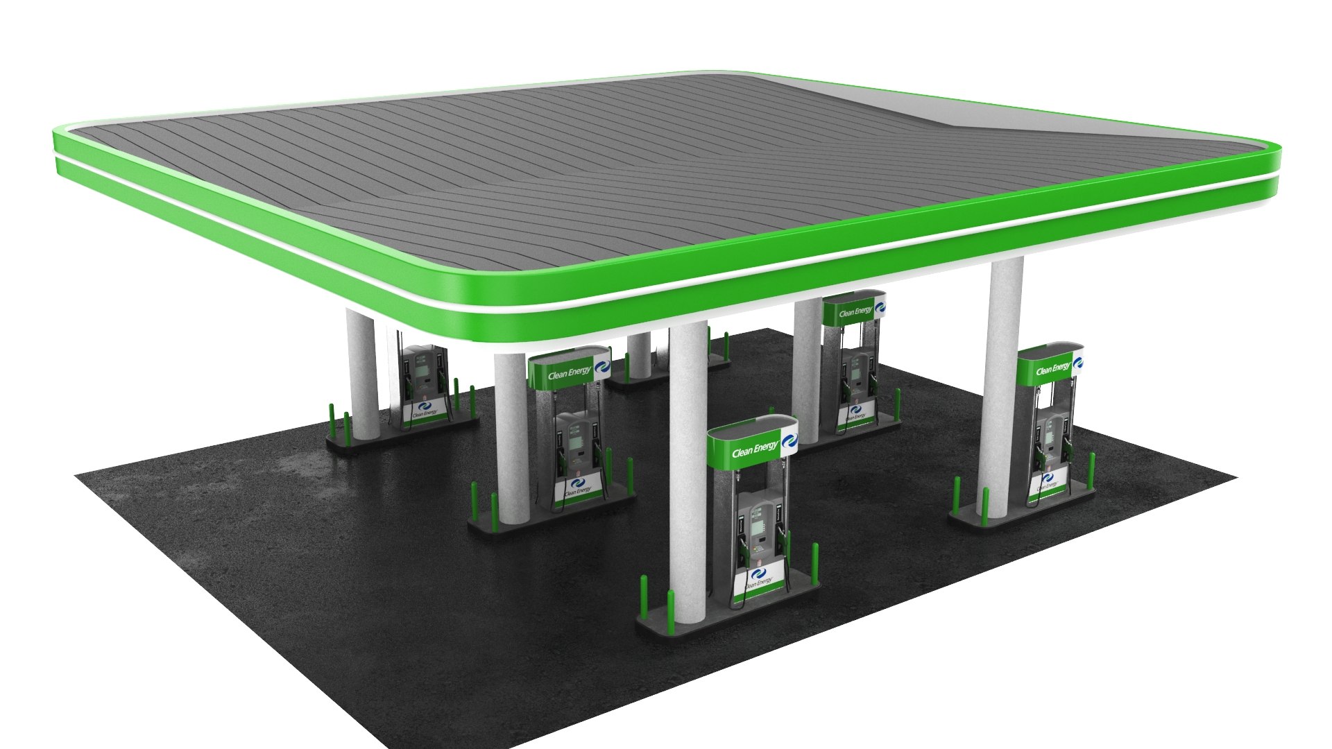 3D Real Gas Station Cleaning Model - TurboSquid 1523911
