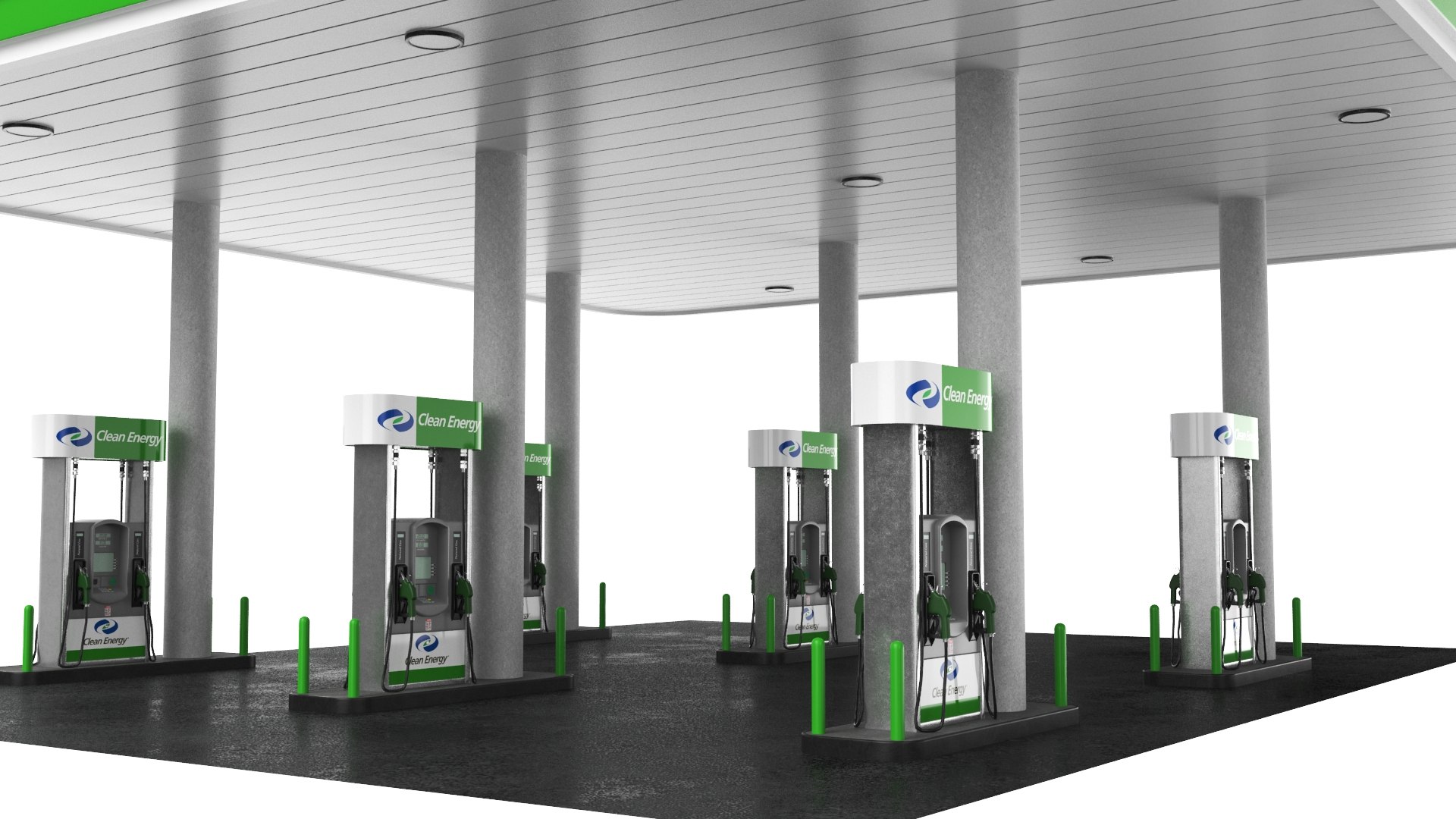 3D Real Gas Station Cleaning Model - TurboSquid 1523911