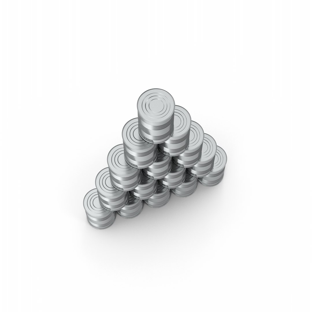 3D Tin Cans Tower - TurboSquid 2251674