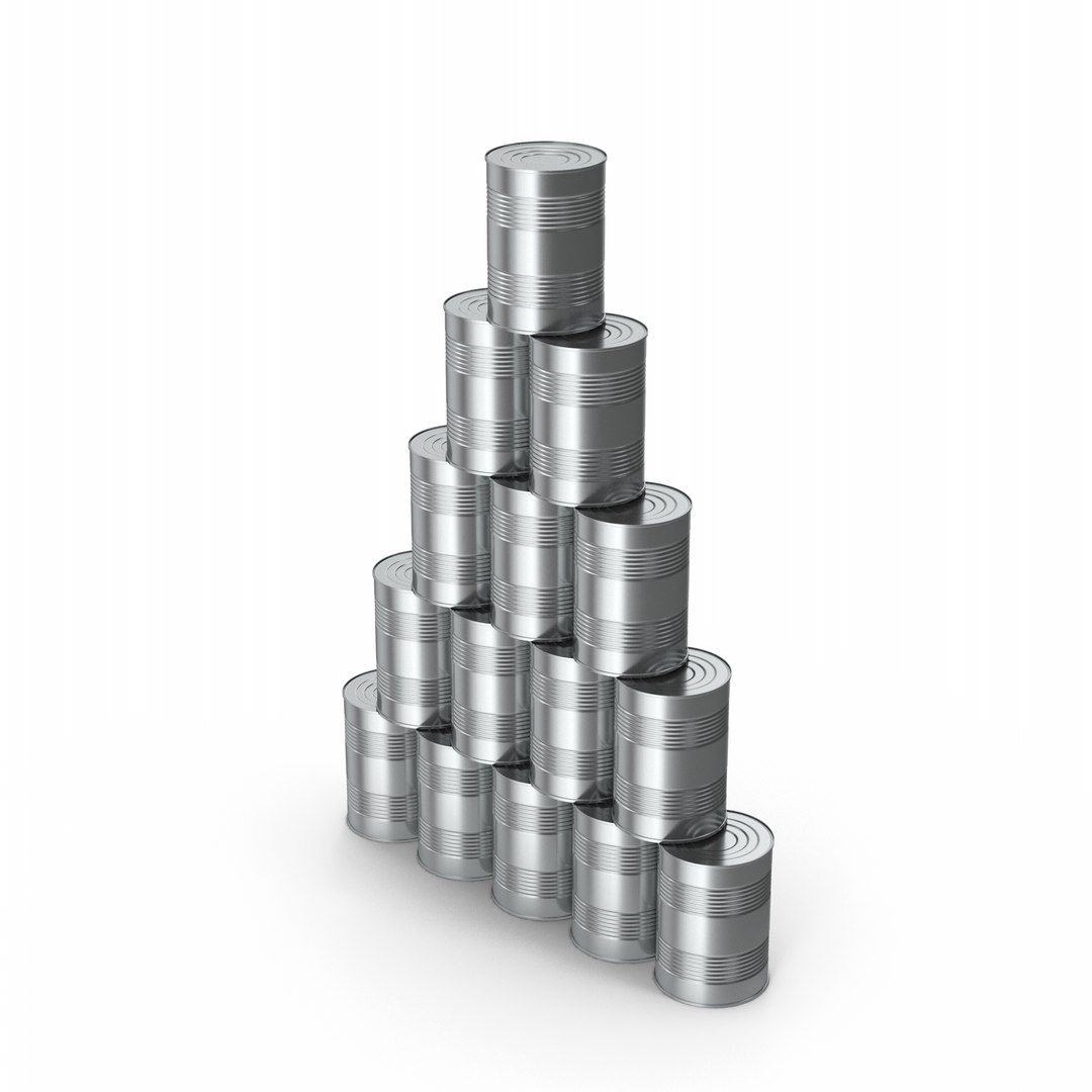 3D Tin Cans Tower - TurboSquid 2251674