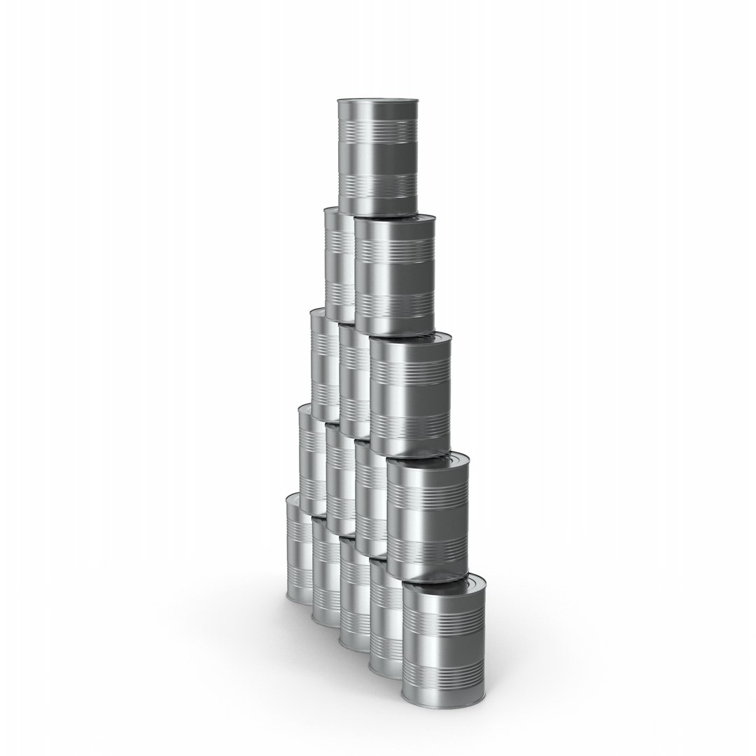 3D Tin Cans Tower - TurboSquid 2251674