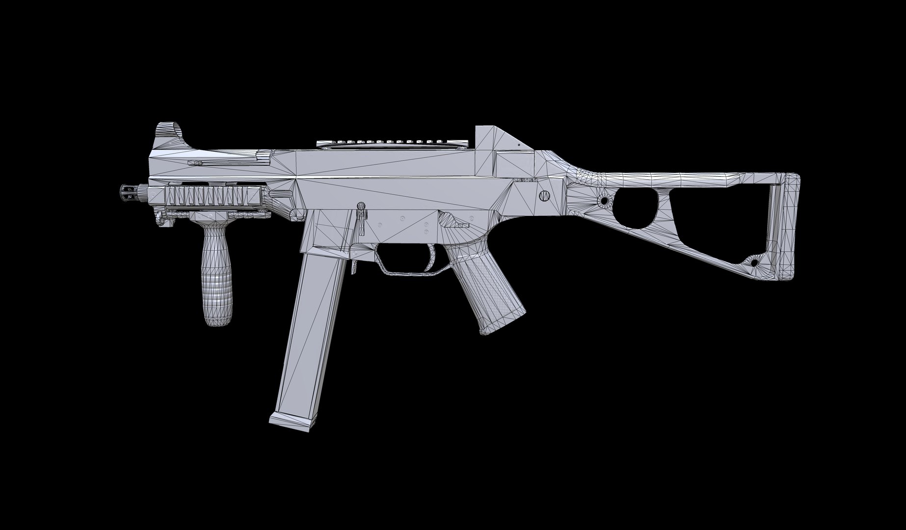 UMP45 Submachine Gun 3D Model - TurboSquid 2031464