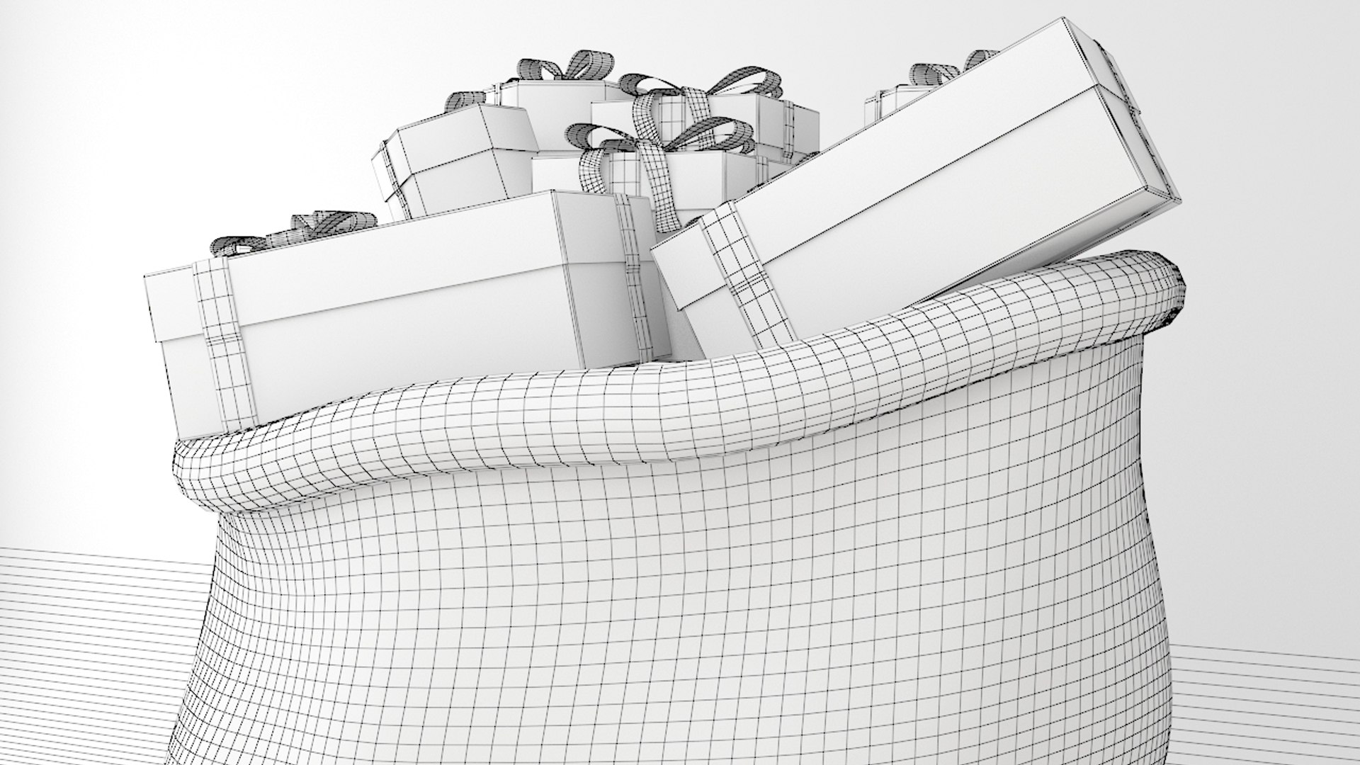 Santa S Bag 3d Model