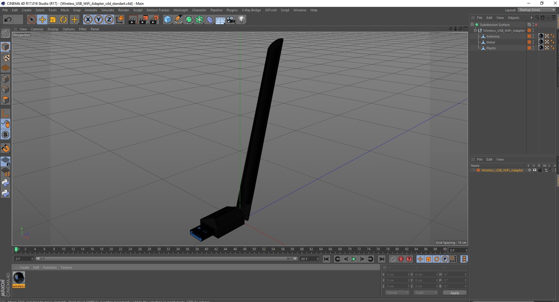 Wireless USB WiFi Adapter 3D model - TurboSquid 2183324