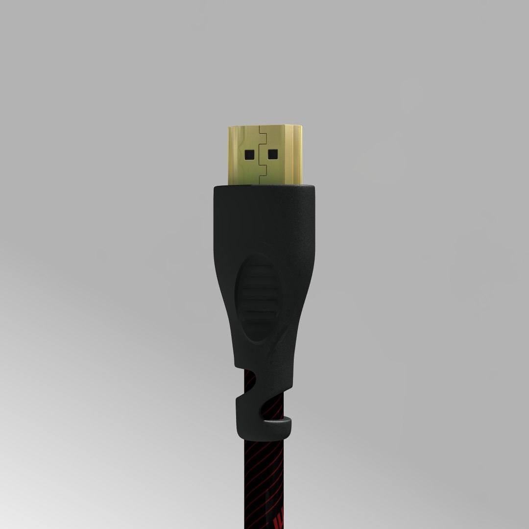 Hdmi Cable 3D Model - TurboSquid 1358392