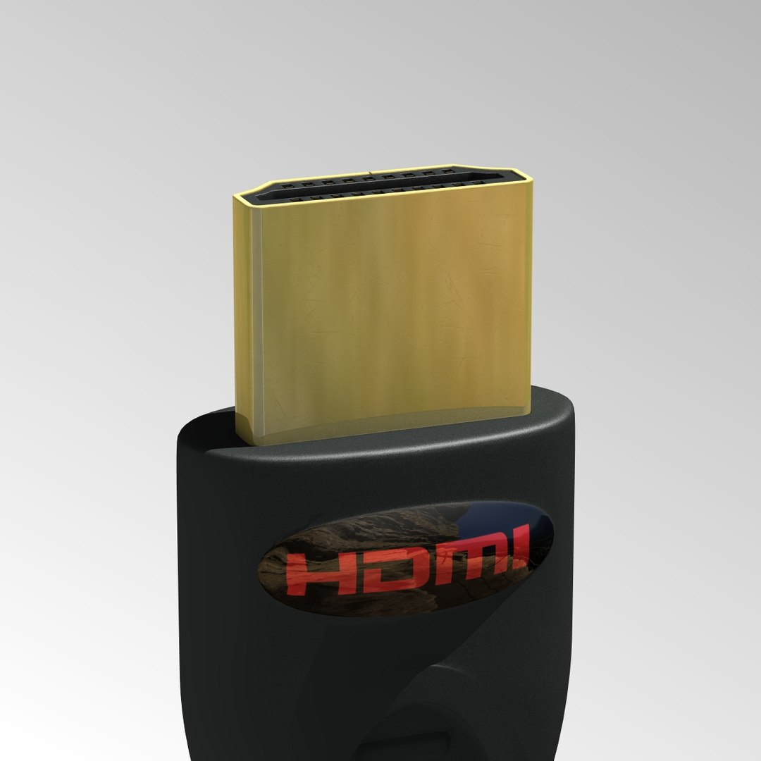 Hdmi Cable 3D Model - TurboSquid 1358392