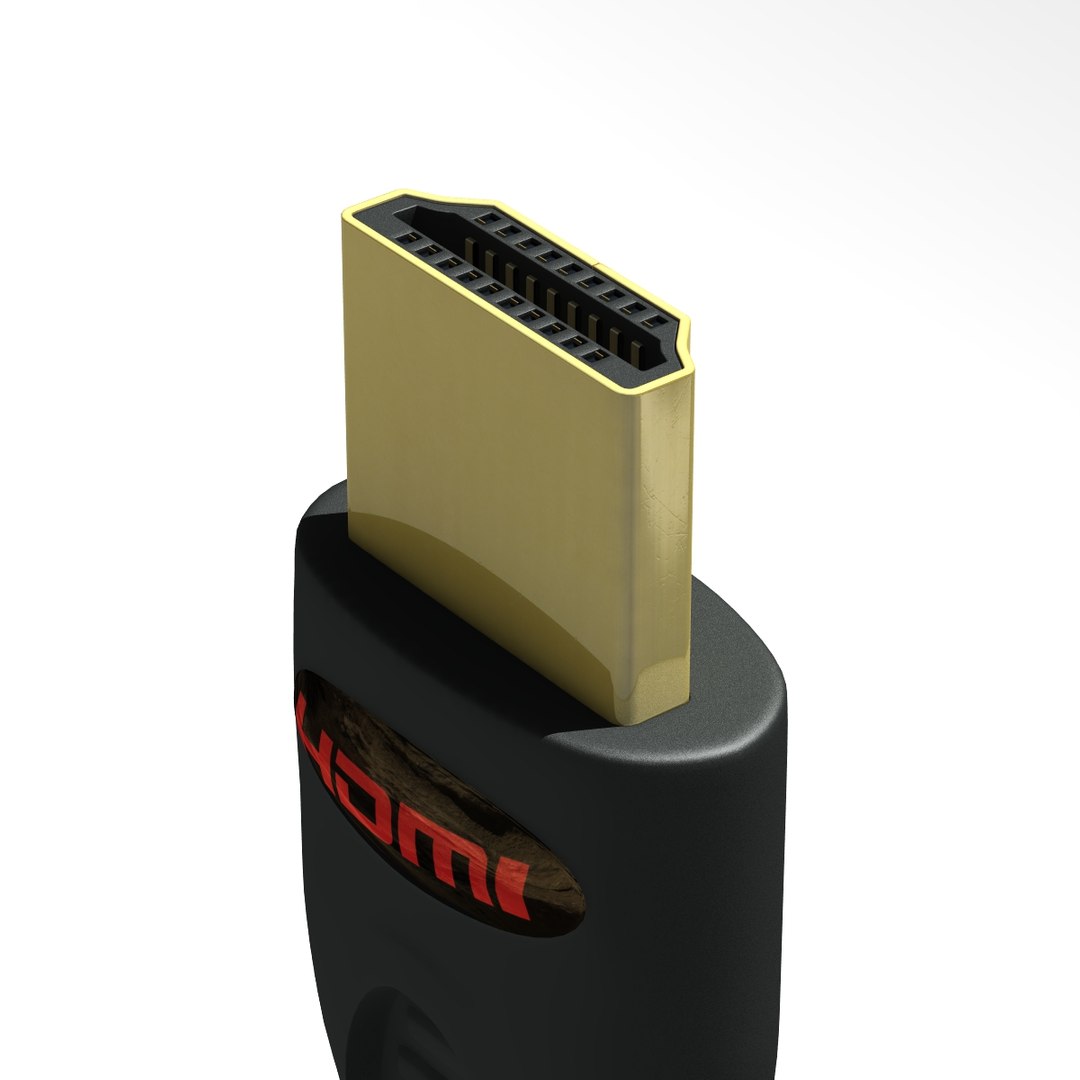 Hdmi Cable 3D Model - TurboSquid 1358392