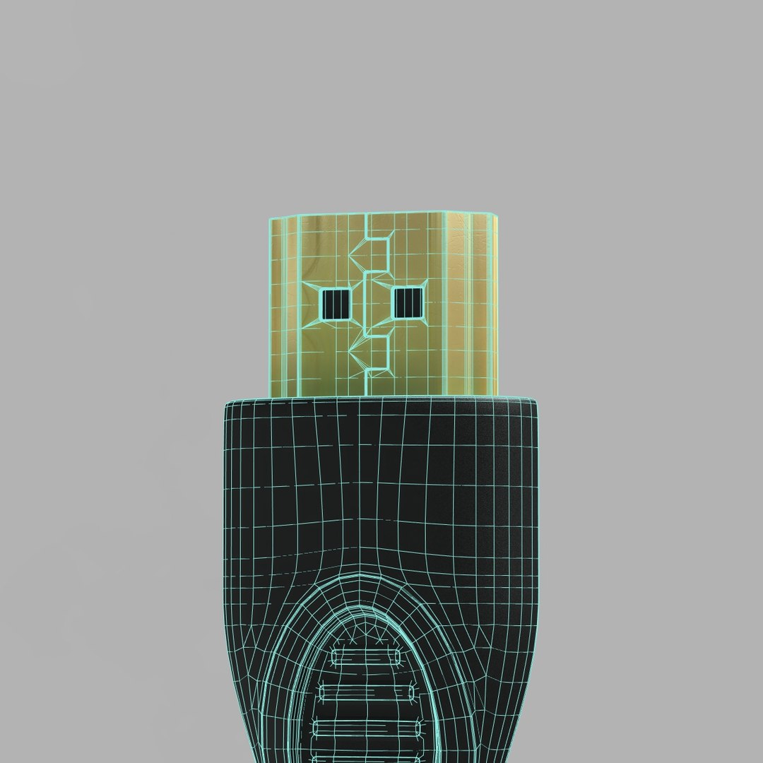 Hdmi Cable 3D Model - TurboSquid 1358392