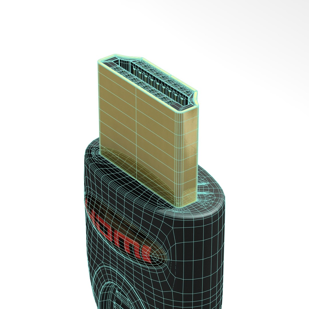 Hdmi Cable 3D Model - TurboSquid 1358392