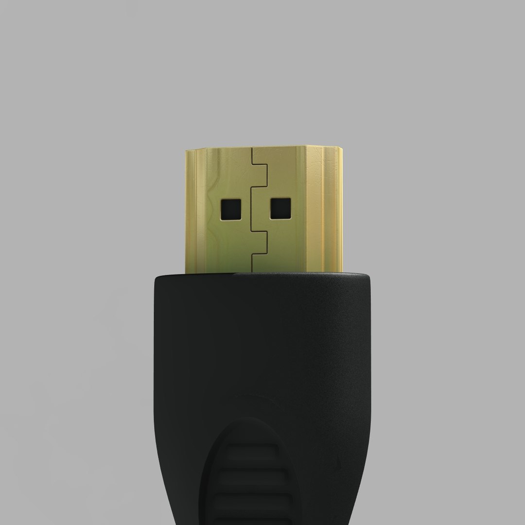 Hdmi Cable 3D Model - TurboSquid 1358392