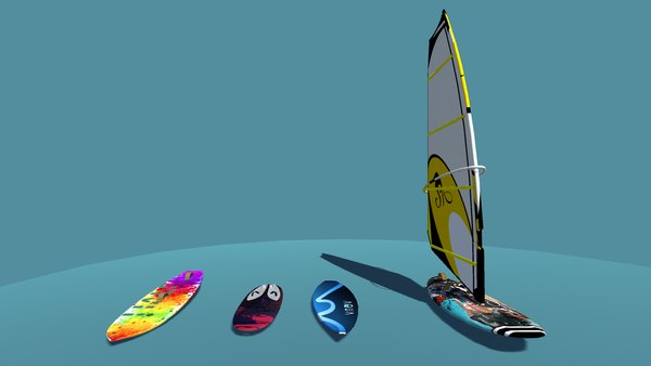 Surf Boards Sail Boards 3D model - TurboSquid 1867433