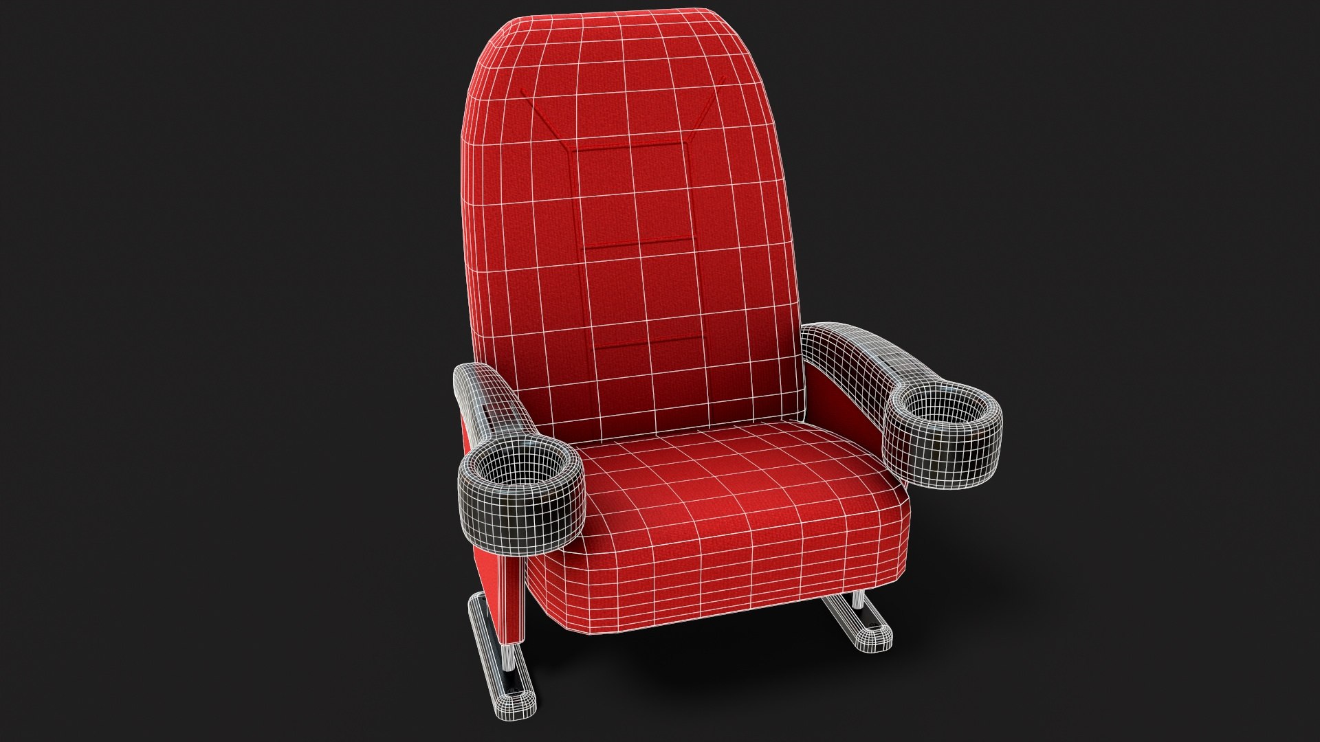 3D Stylized Theater Chair - TurboSquid 2001858