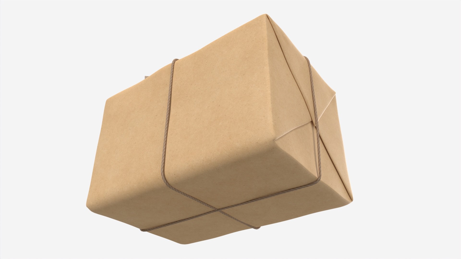 3D Model Parcel Wrapped In Kraft Paper - TurboSquid 1920980