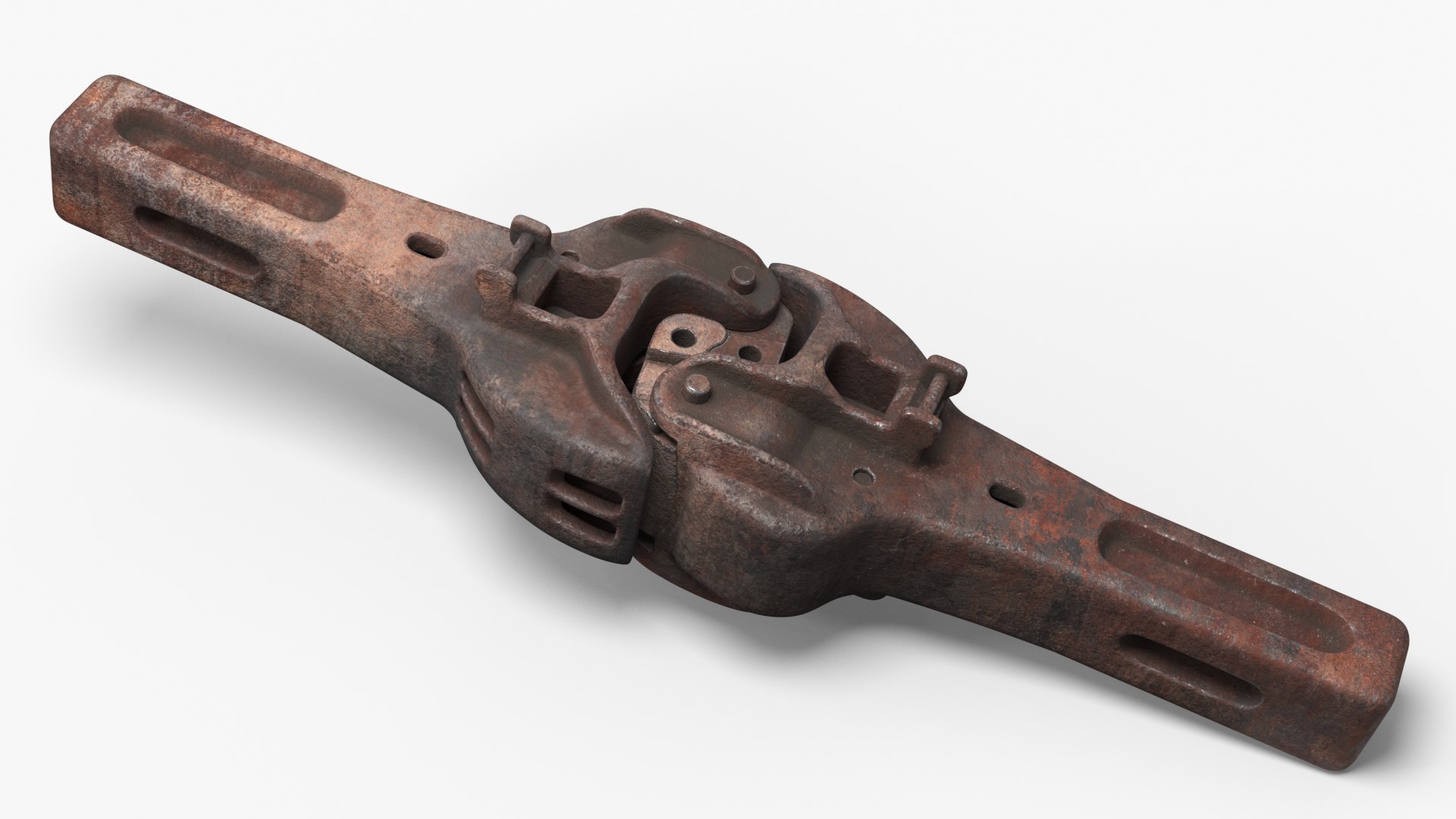 3D Janney Coupler Old Rusty - TurboSquid 2307842