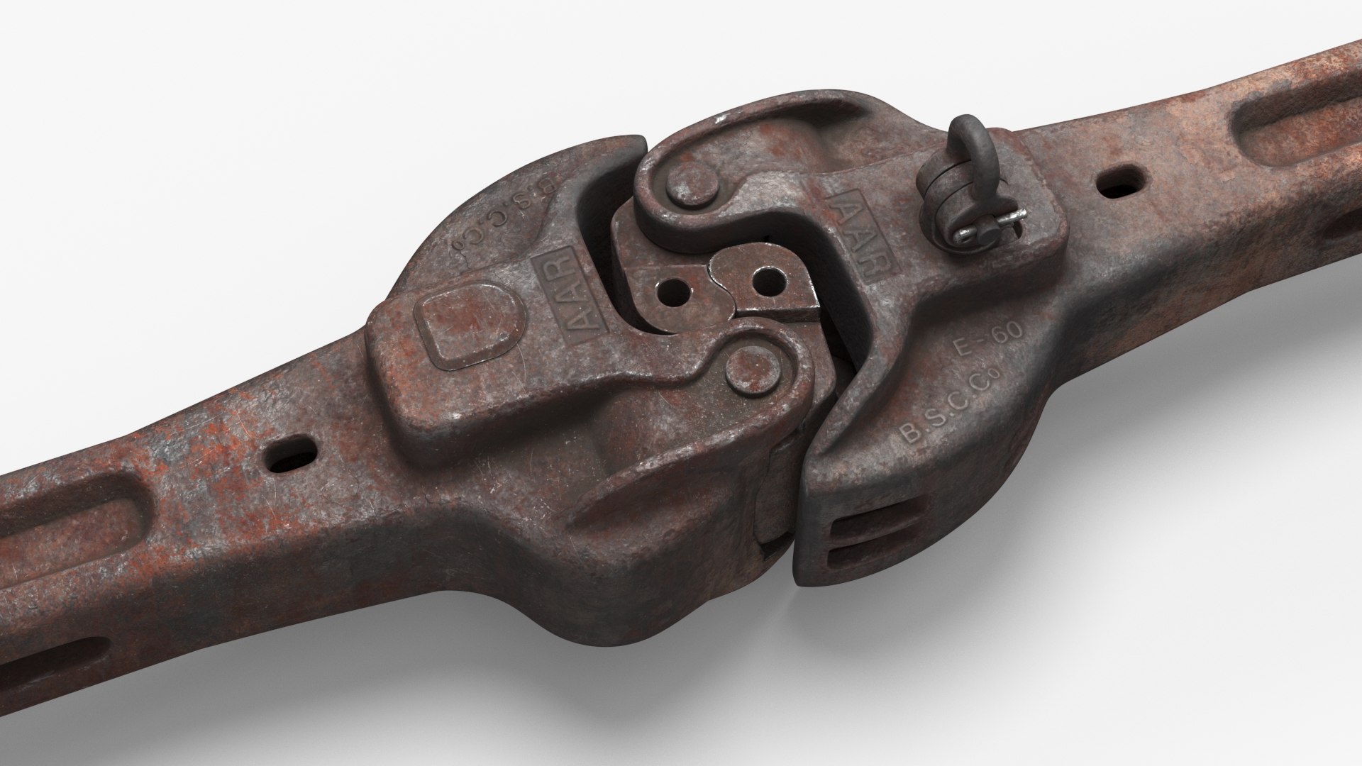 3D Janney Coupler Old Rusty - TurboSquid 2307842