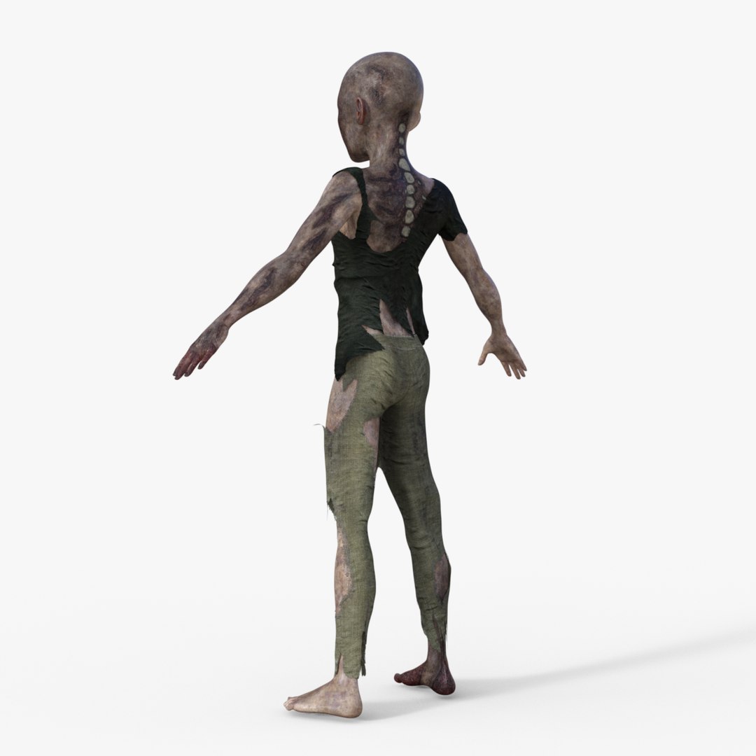 Scary Zombie Man Rigged 3D - TurboSquid 1983554