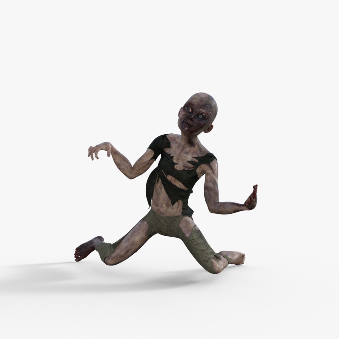 Scary Zombie Man Rigged 3D - TurboSquid 1983554