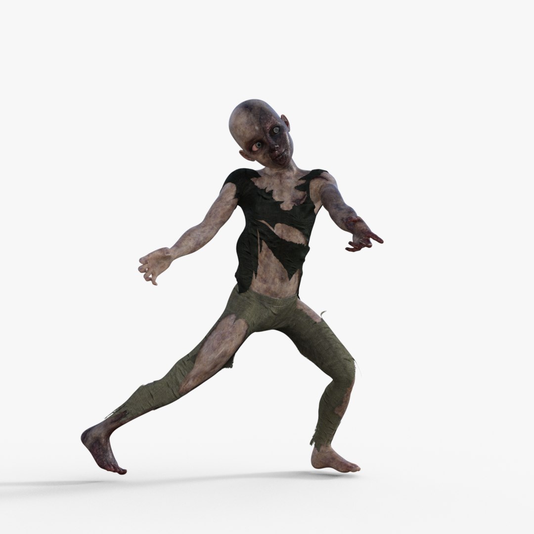 Scary Zombie Man Rigged 3D - TurboSquid 1983554