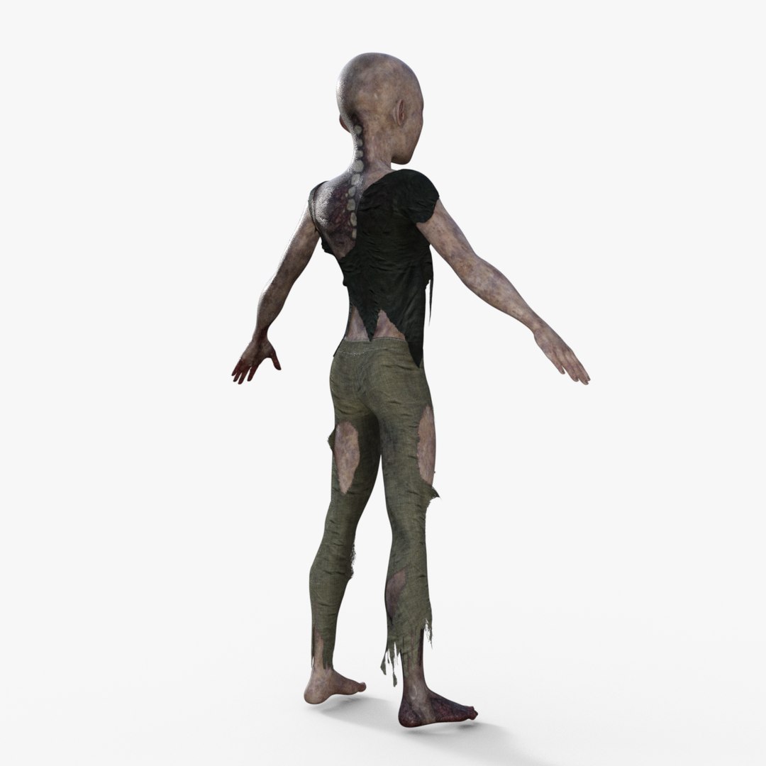 Scary Zombie Man Rigged 3D - TurboSquid 1983554