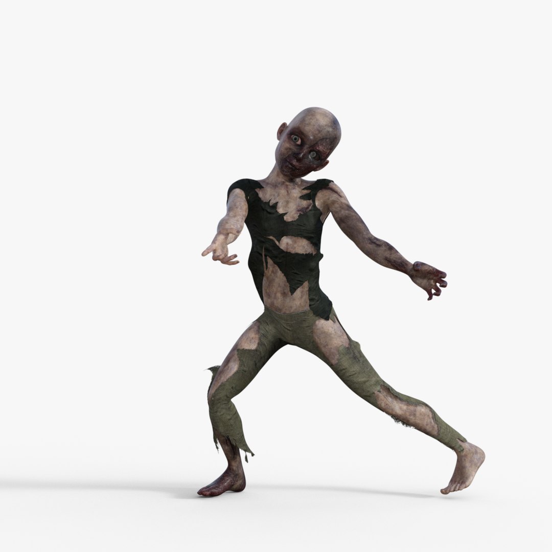 Scary Zombie Man Rigged 3D - TurboSquid 1983554