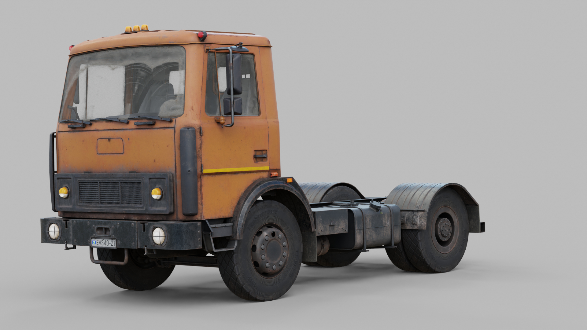 Rigged Construction Truck Realtime 3D Model - TurboSquid 2348012