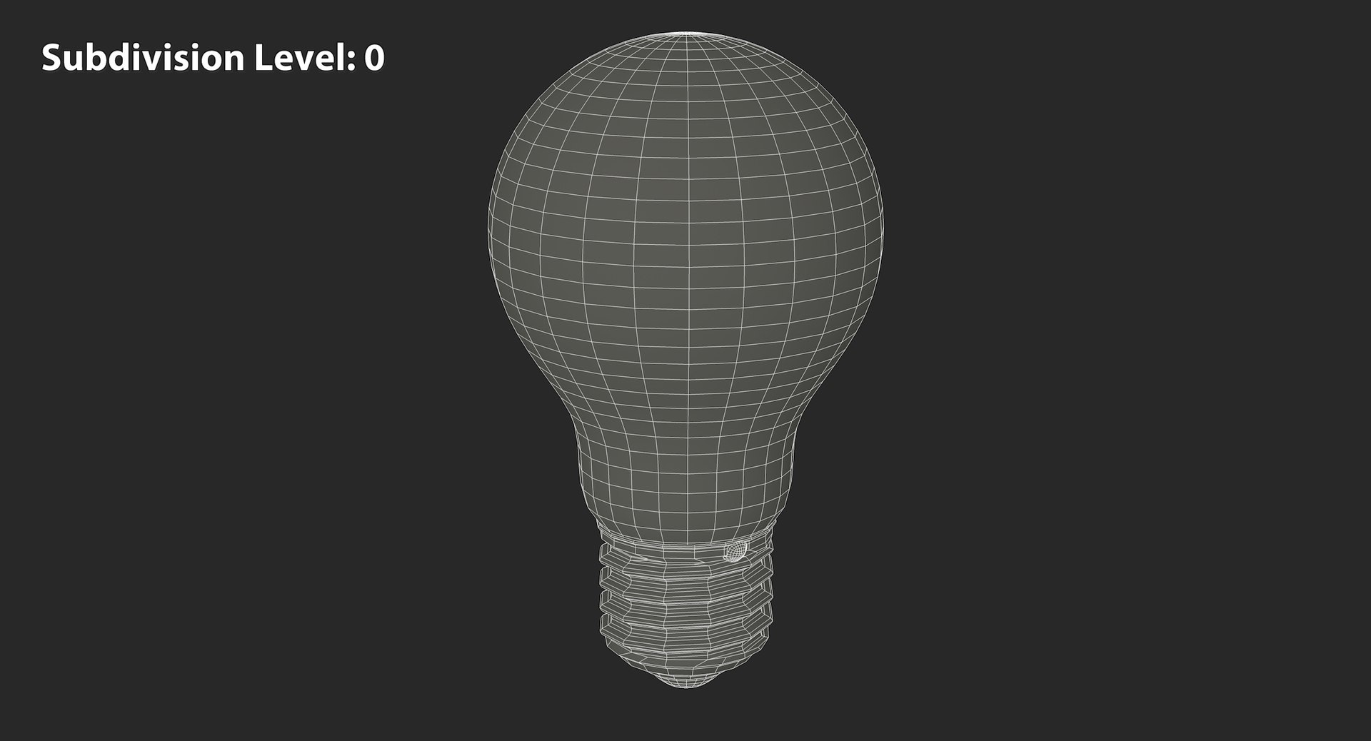 3d Light Bulb