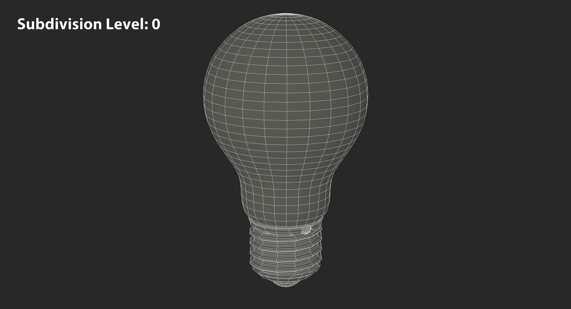 3d light bulb