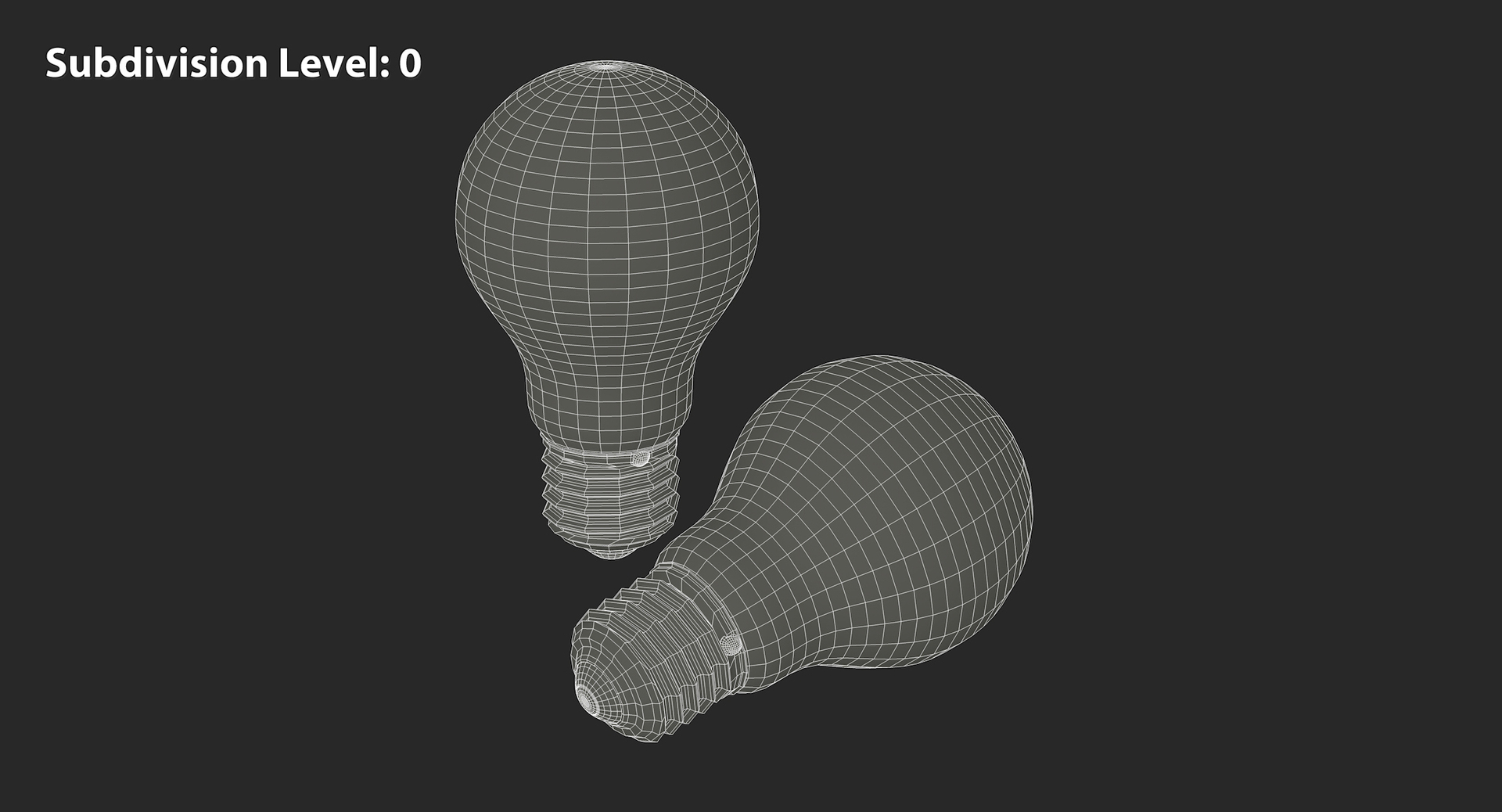3d light bulb