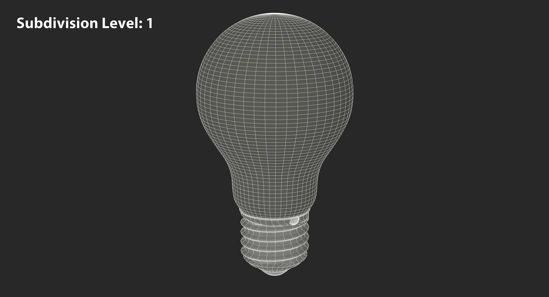 3d Light Bulb