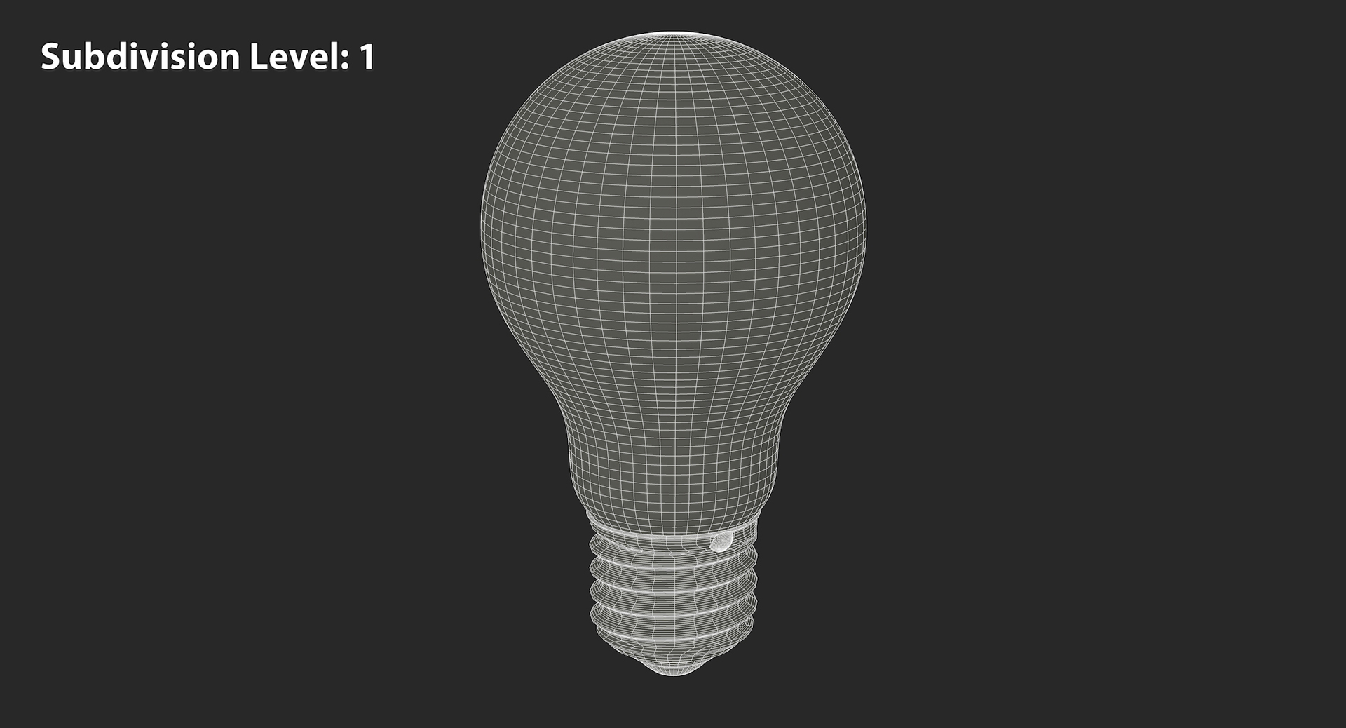 3d light bulb