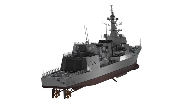 modelo 3d Destructor clase JMSDF Akizuki - TurboSquid 2175437