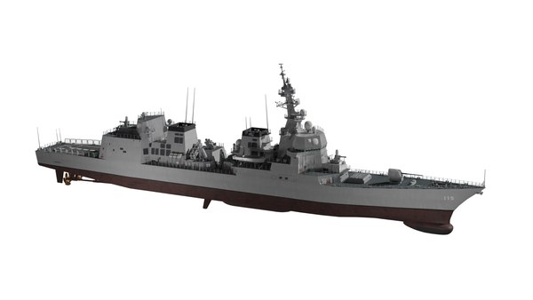 modelo 3d Destructor clase JMSDF Akizuki - TurboSquid 2175437