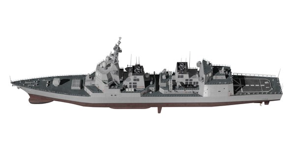 modelo 3d Destructor clase JMSDF Akizuki - TurboSquid 2175437