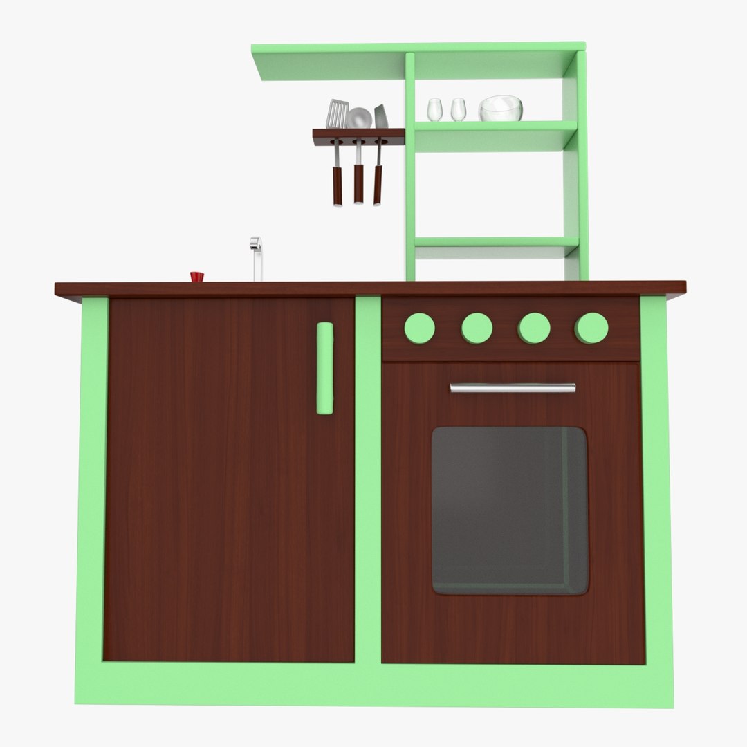 3d model toy kitchen