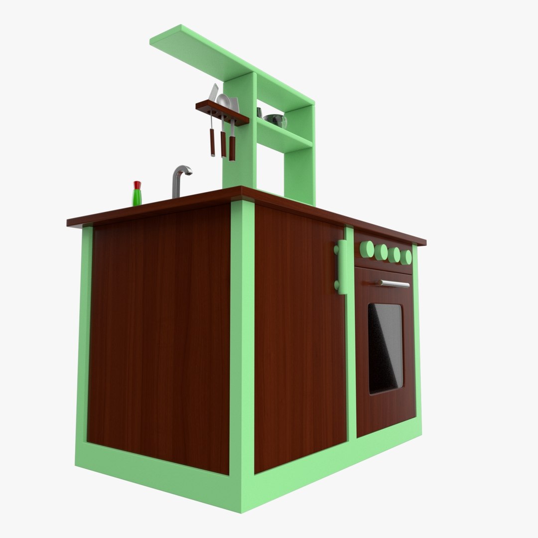3d model toy kitchen