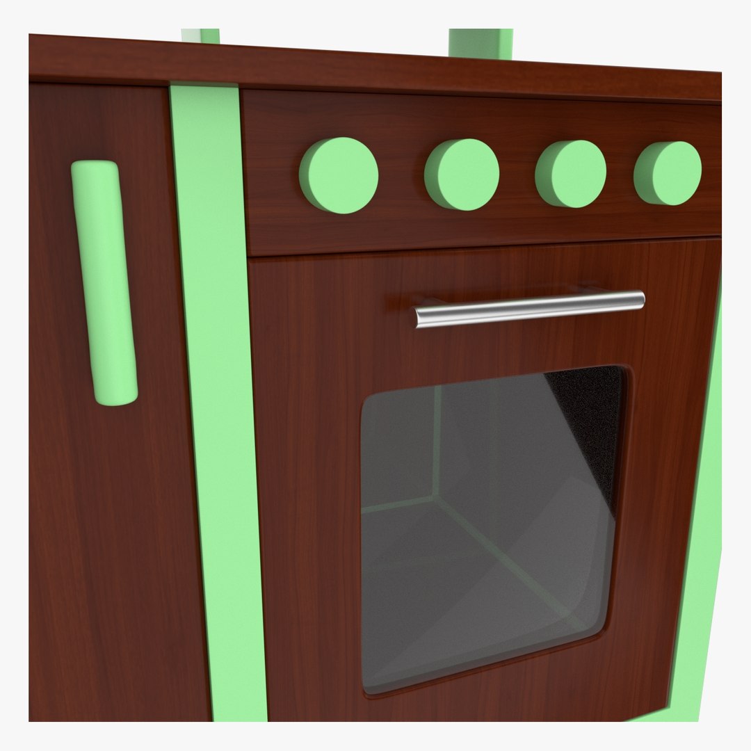 3d model toy kitchen