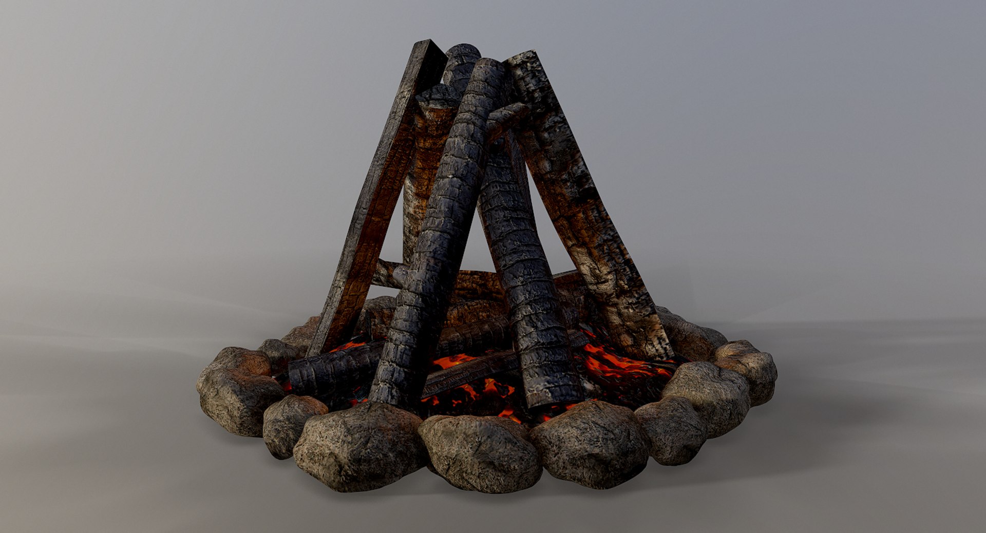3D model campfire ready games - TurboSquid 1337795