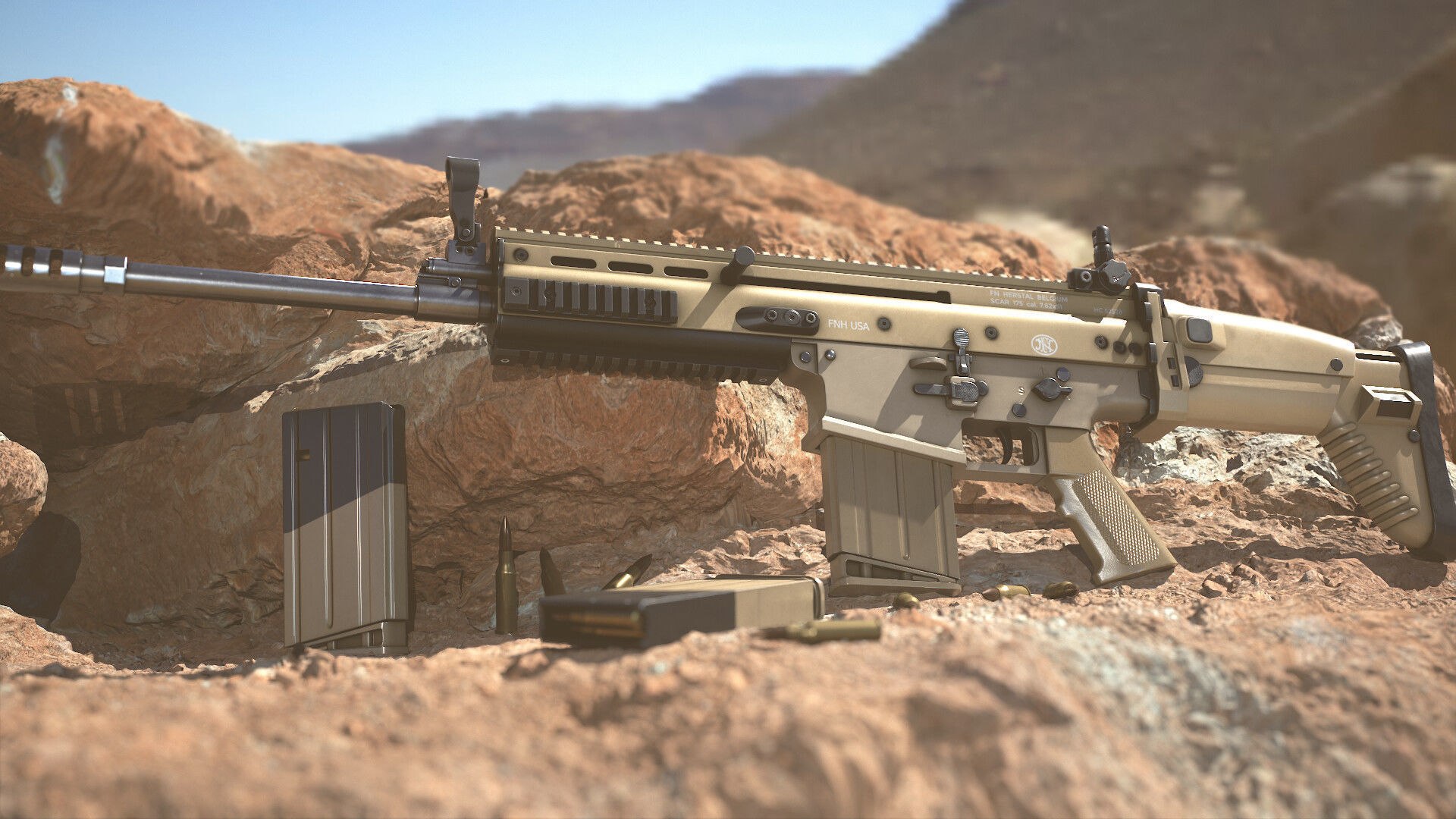FN Scar L AAA Game Ready PBR Low-poly 3D Model Model - TurboSquid 2003967