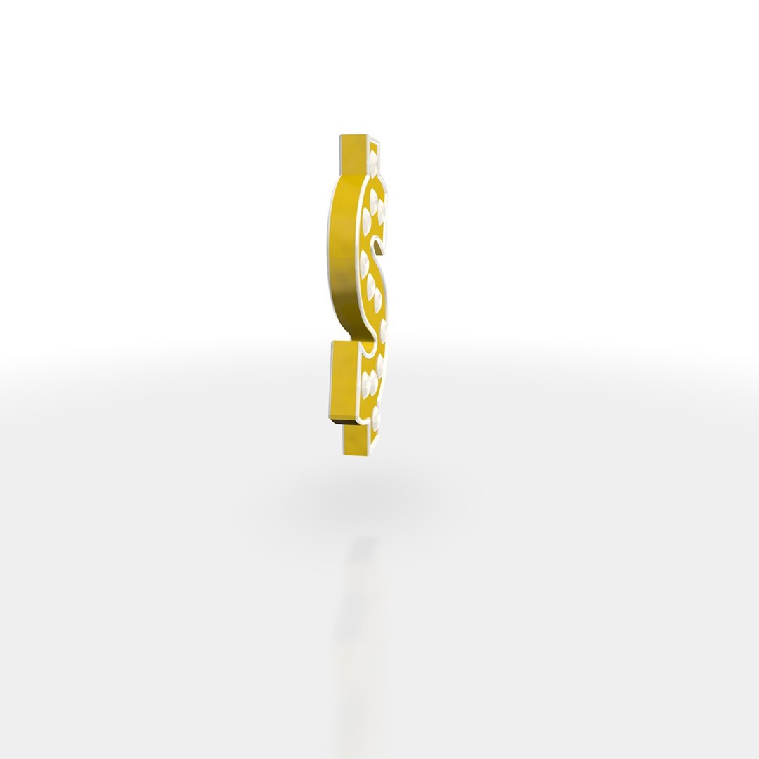 Dollar Sign Model - TurboSquid 1277374