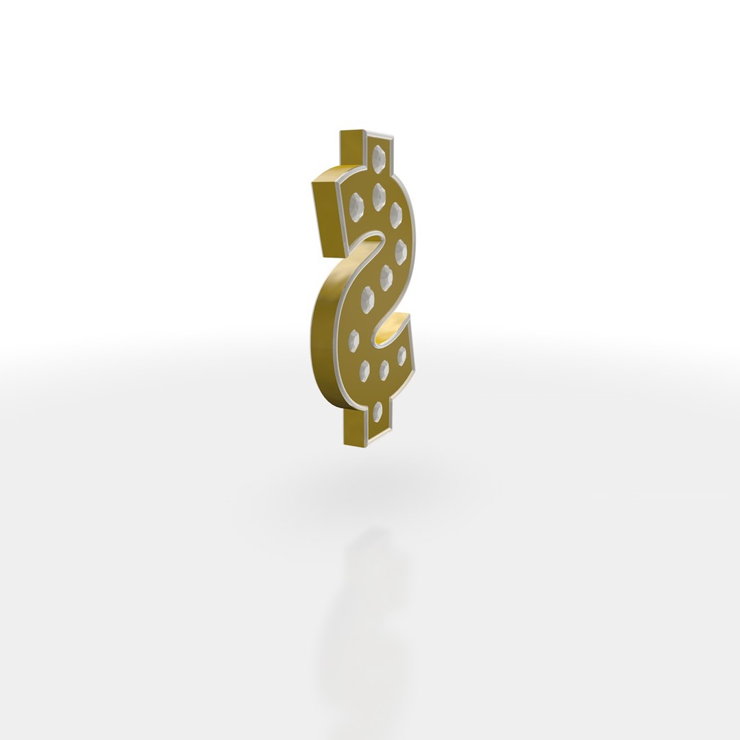 Dollar Sign Model - TurboSquid 1277374