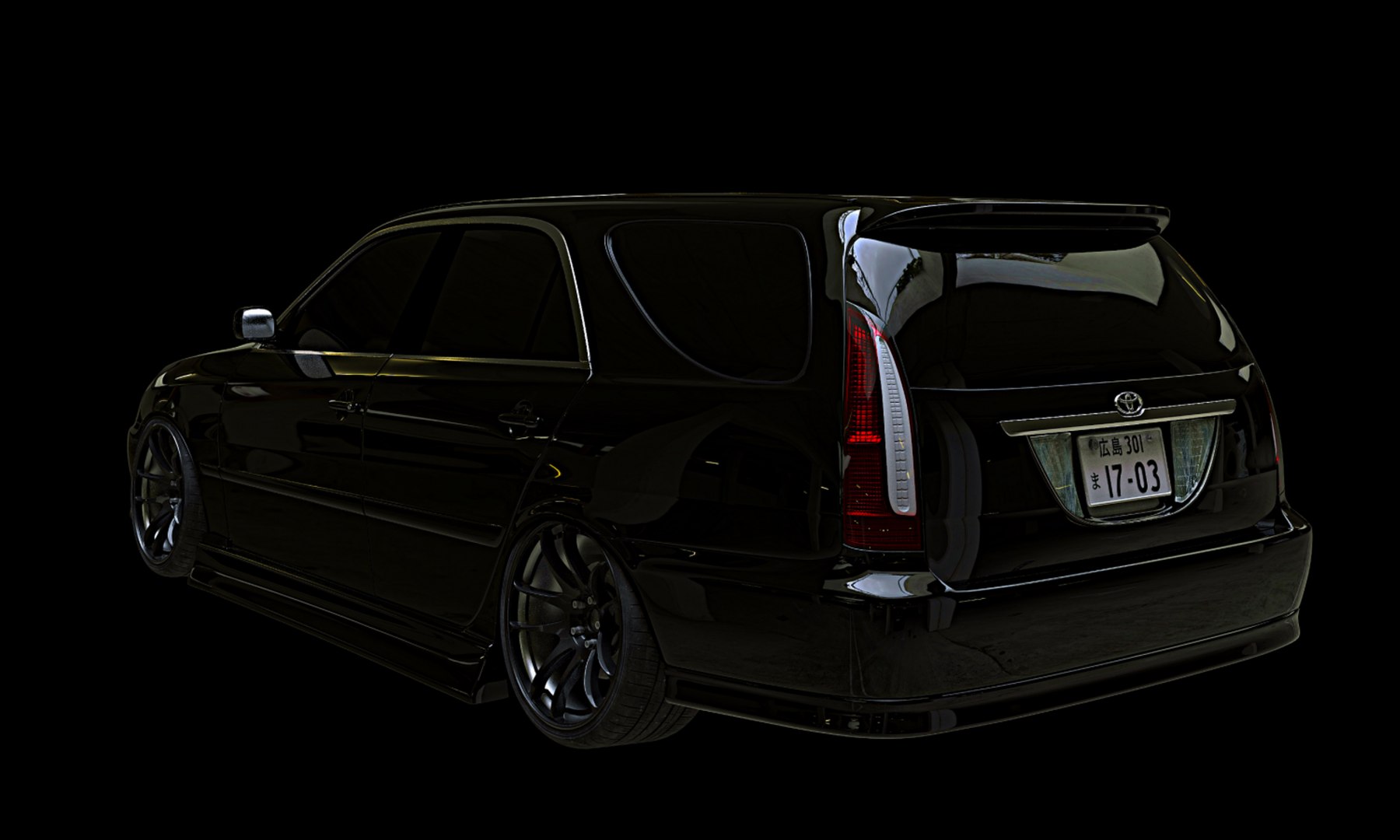 3D Toyota Mark2 Blit Model - TurboSquid 2233968