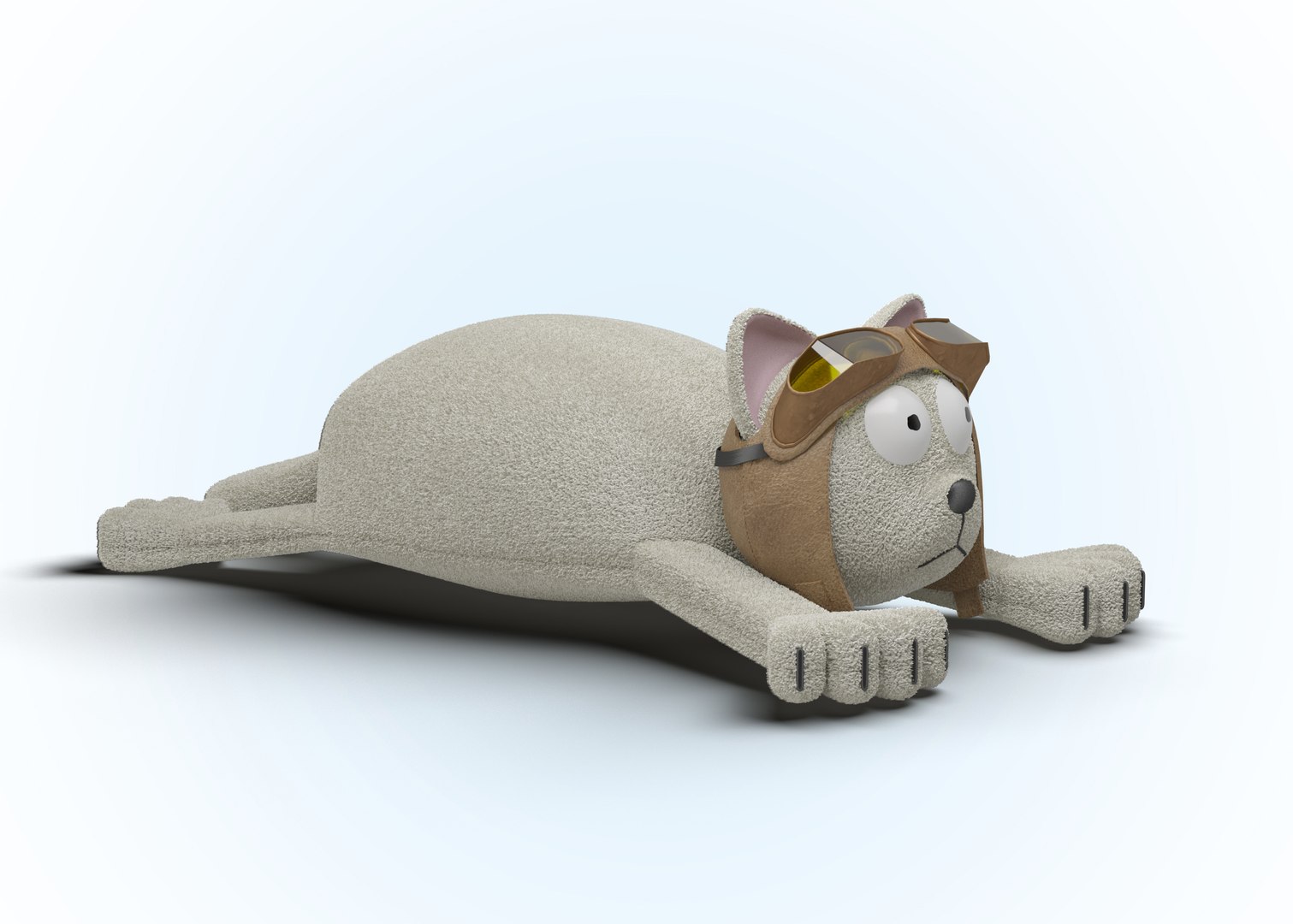 Raymond the pilot cat 3D model - TurboSquid 1769496
