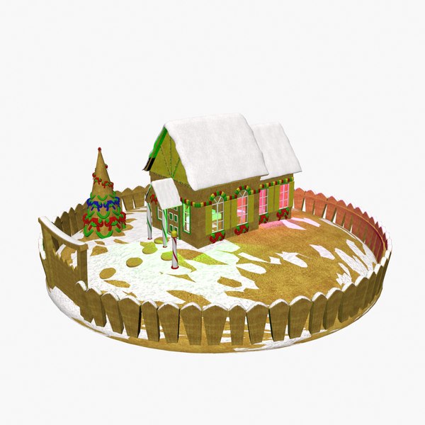 3d christmas gingerbread house