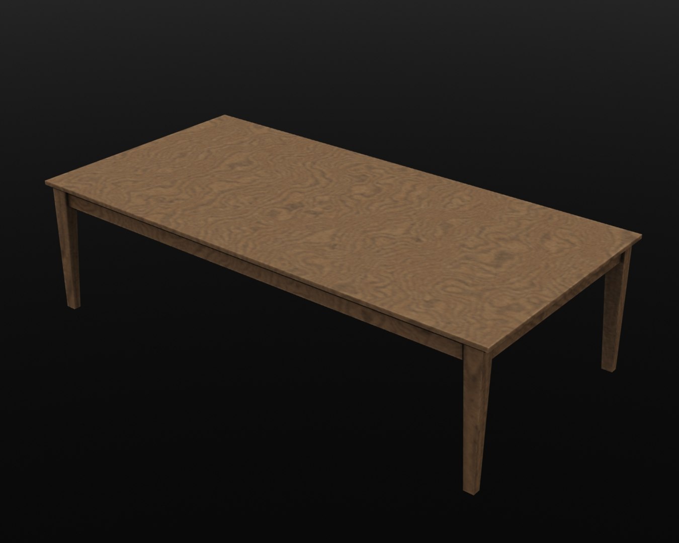 3d wooden coffee table