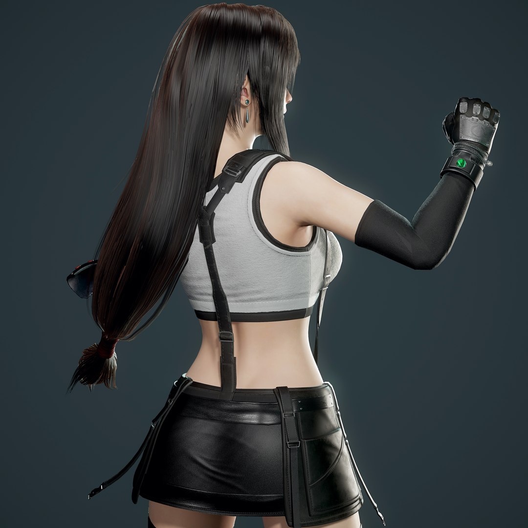 3D Tifa Lockhart - Ready - TurboSquid 1445211