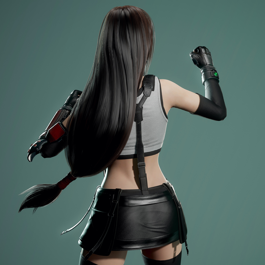 Tifa Lockhart - 游戏准备好了3D模型 - TurboSquid 1445211